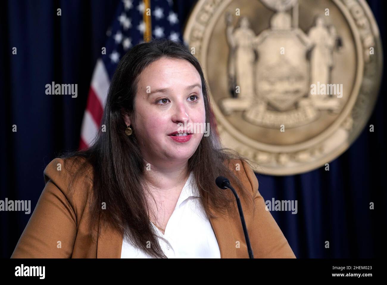 Acting Commissioner of NYS Homeland Security Jackie Bray speaks as New ...