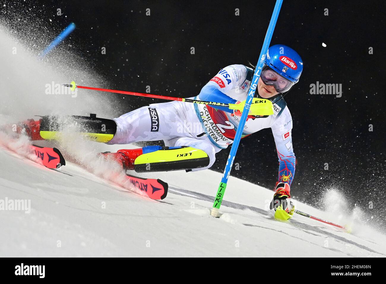 Mikaela SHIFFRIN (USA), action, single action, single image, cut out ...