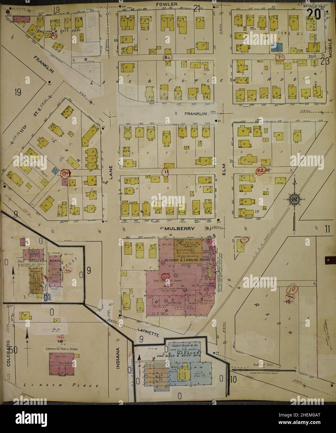 Waterloo iowa map hi-res stock photography and images - Alamy