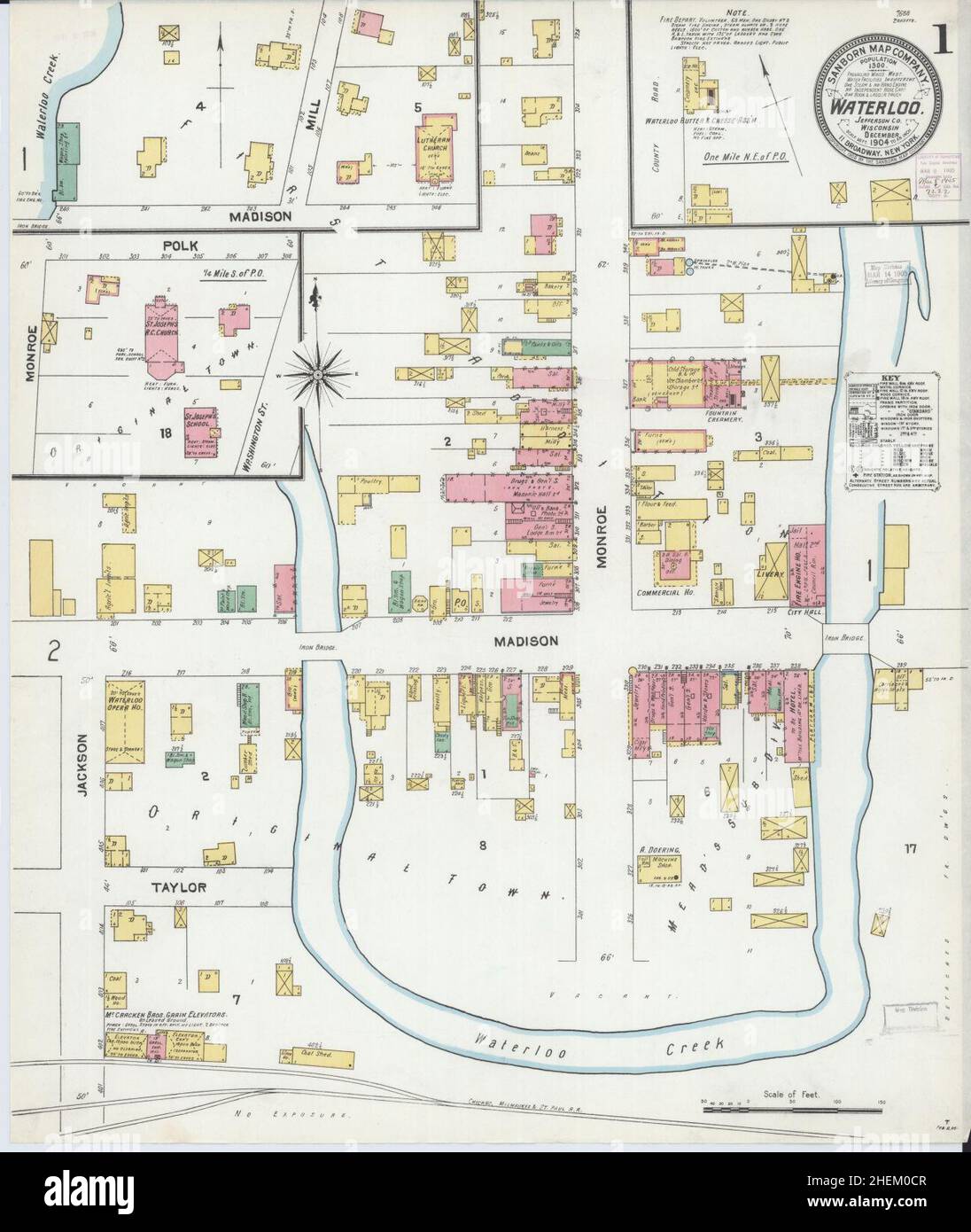Map of waterloo wisconsin hi-res stock photography and images - Alamy
