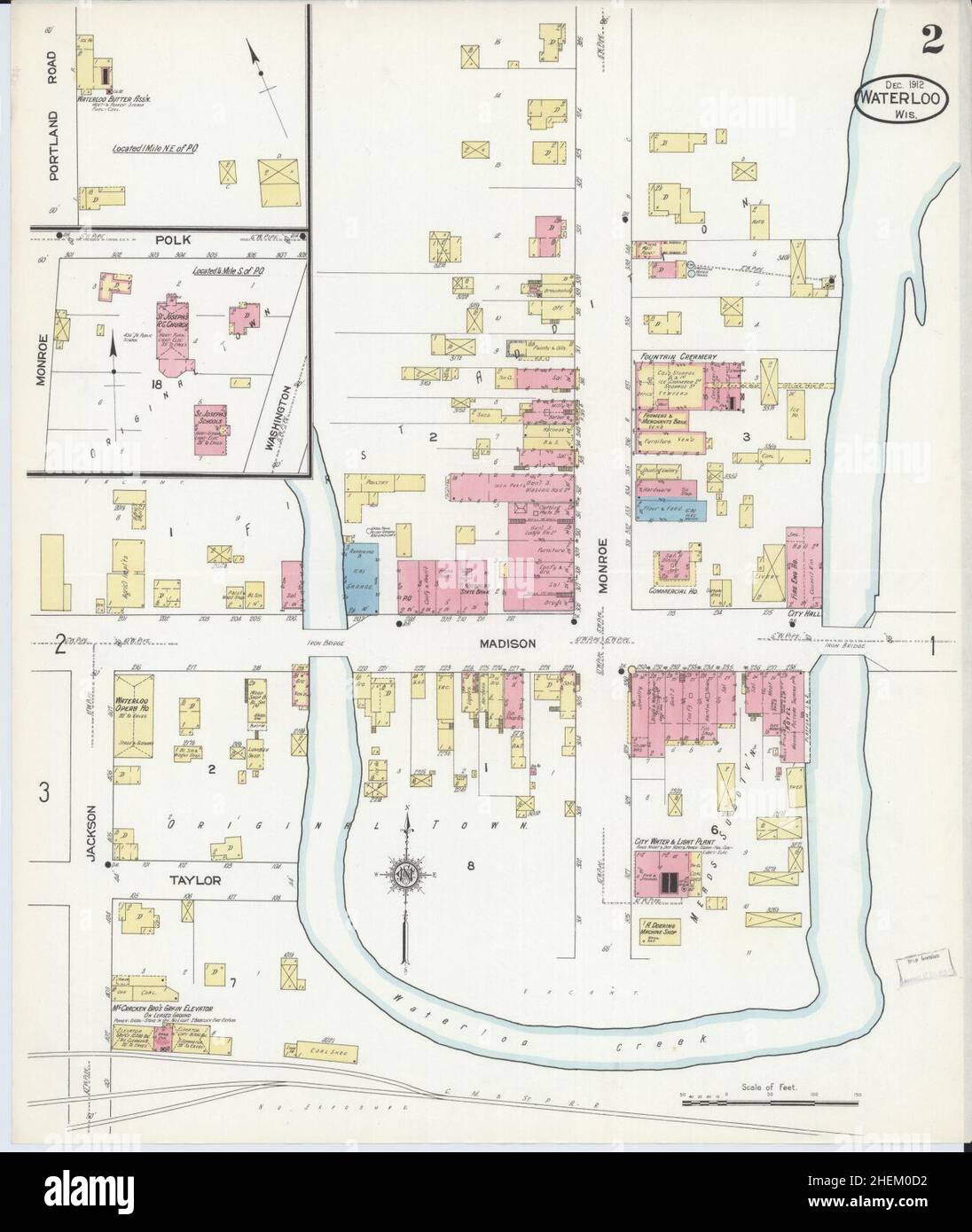 Map of waterloo wisconsin hi-res stock photography and images - Alamy