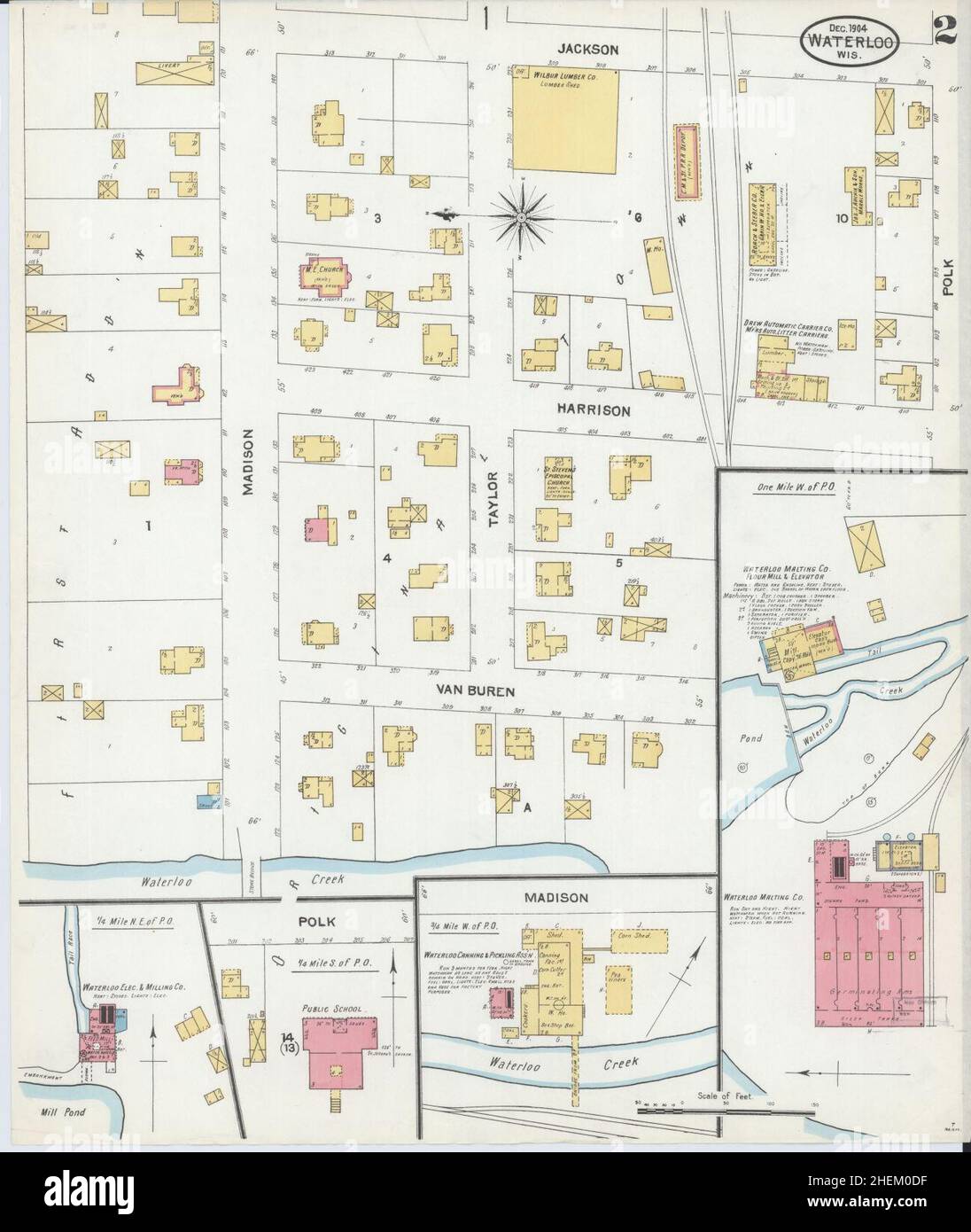Map of waterloo wisconsin hi-res stock photography and images - Alamy