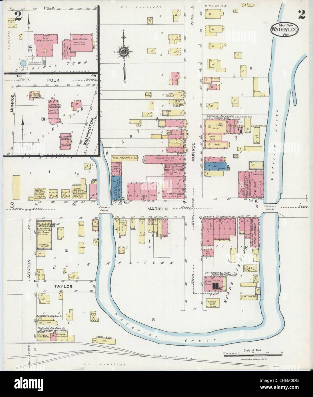 Map of waterloo wisconsin hi-res stock photography and images - Alamy