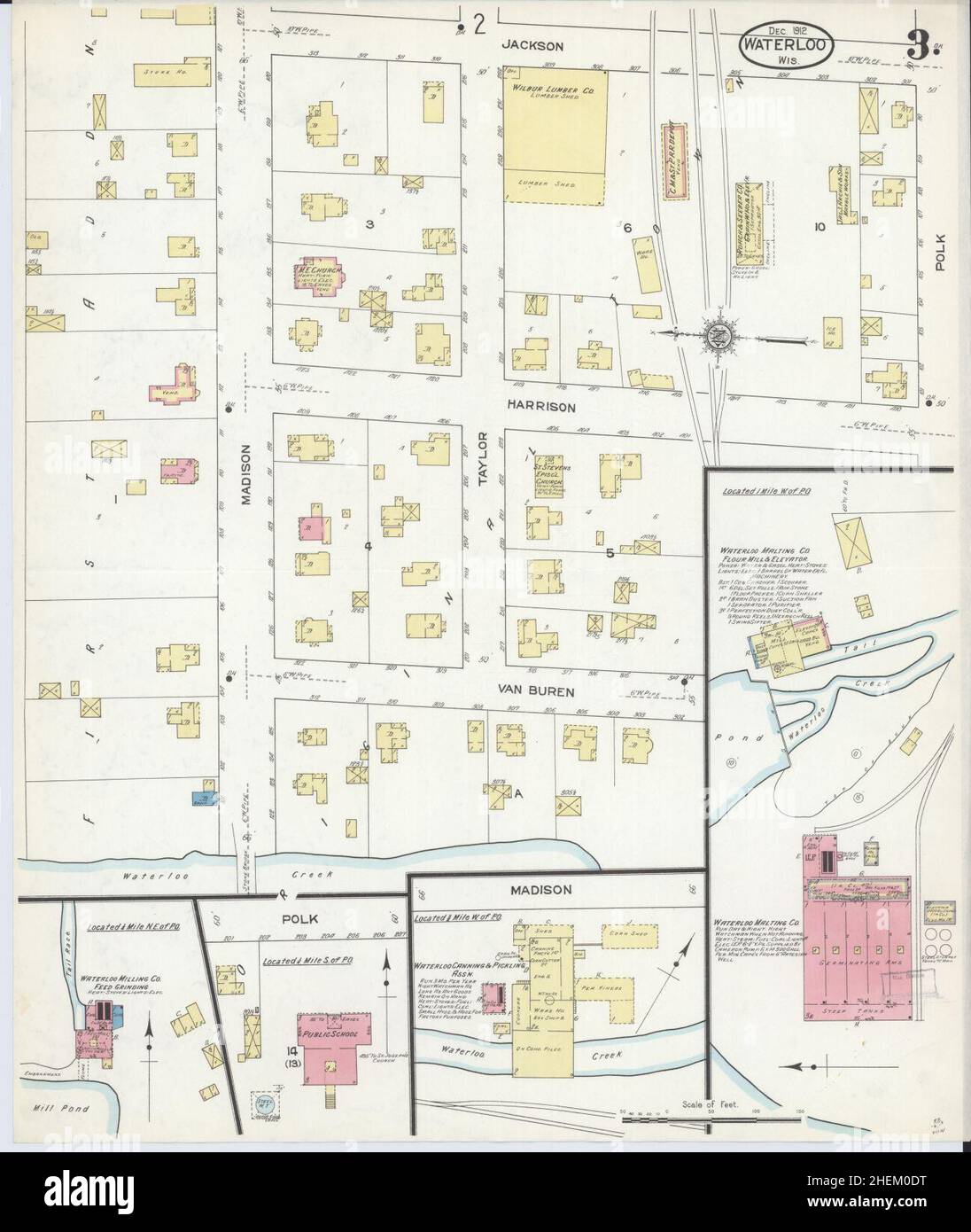 Map of waterloo wisconsin hi-res stock photography and images - Alamy