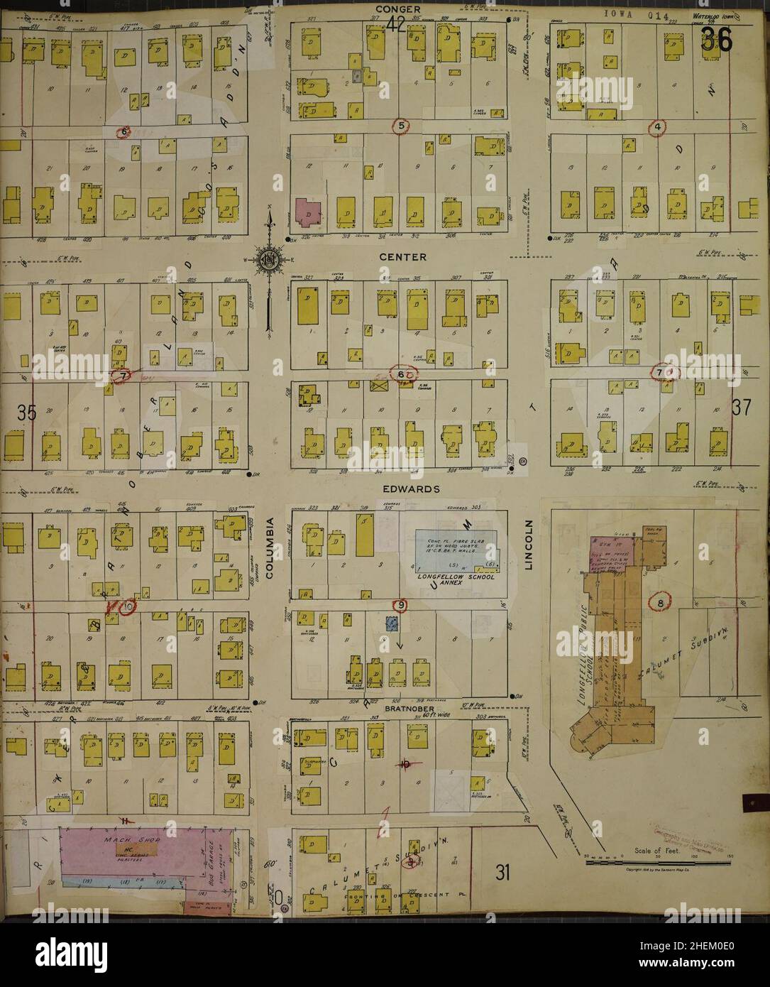 Waterloo iowa map hi-res stock photography and images - Alamy