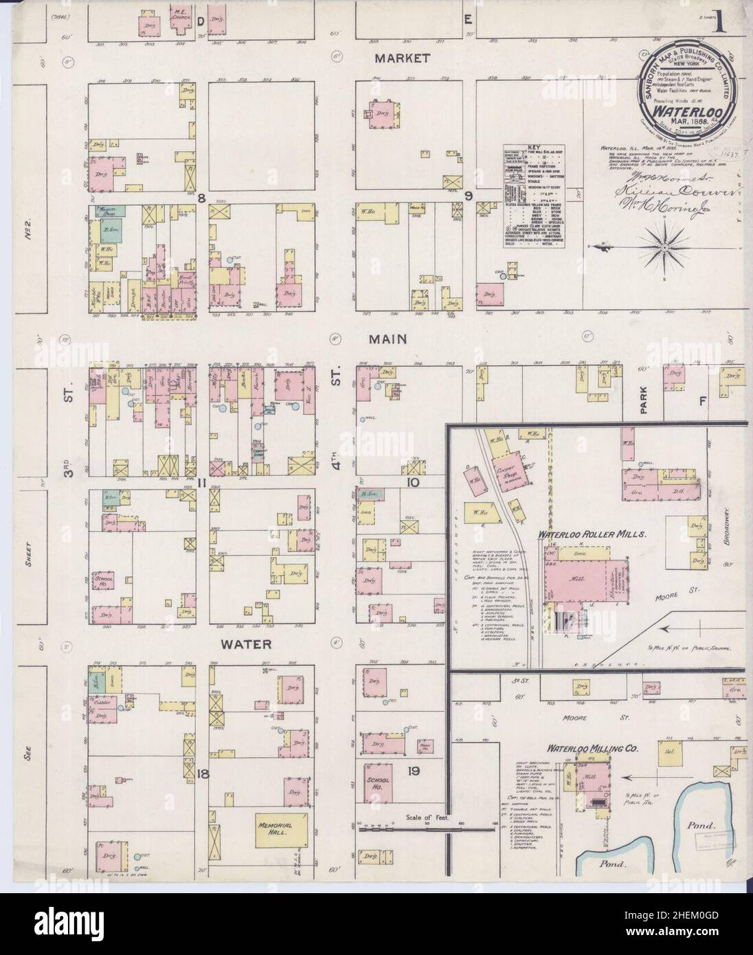 Map of waterloo hi-res stock photography and images - Alamy