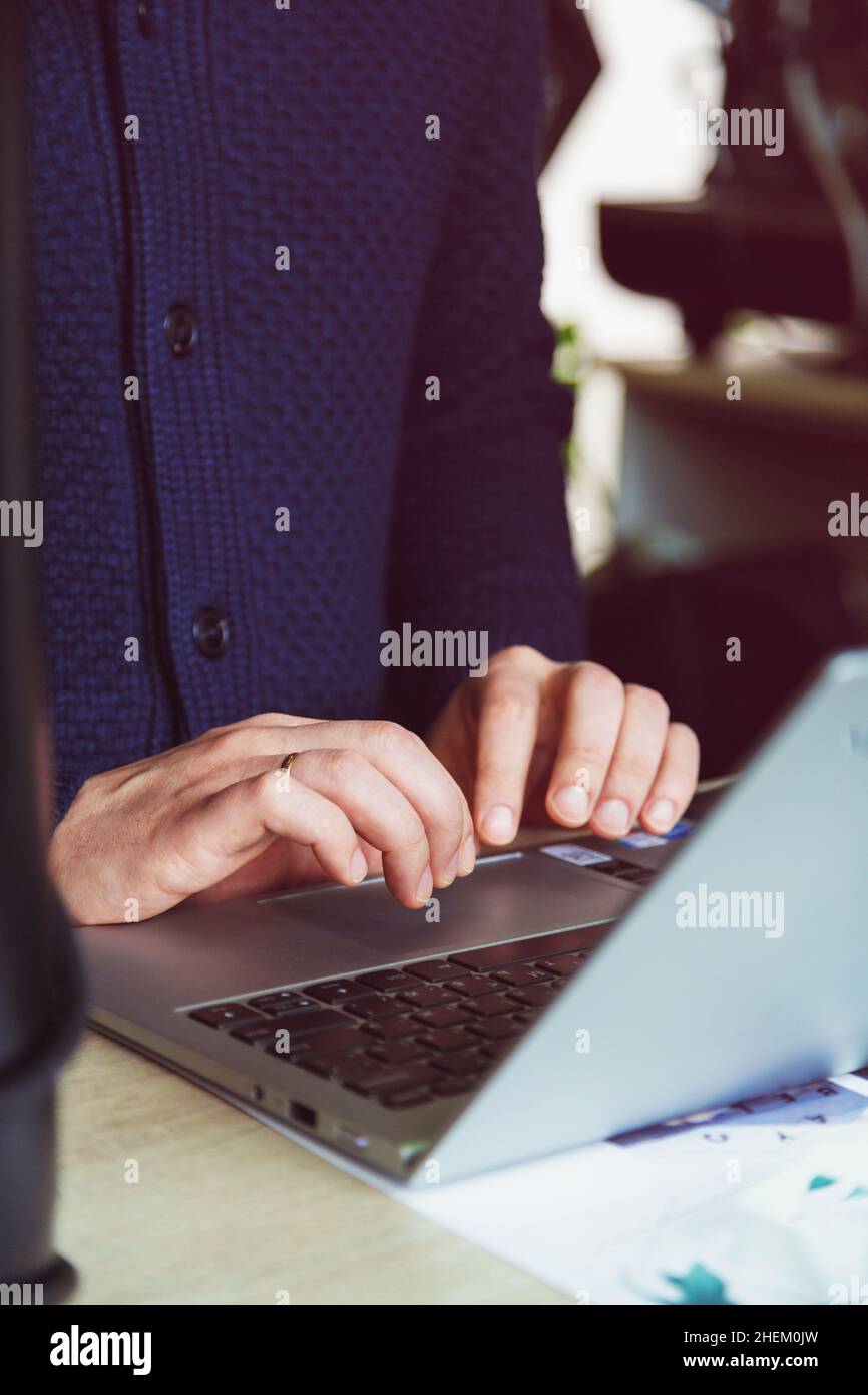 Typing and devices hi-res stock photography and images - Alamy