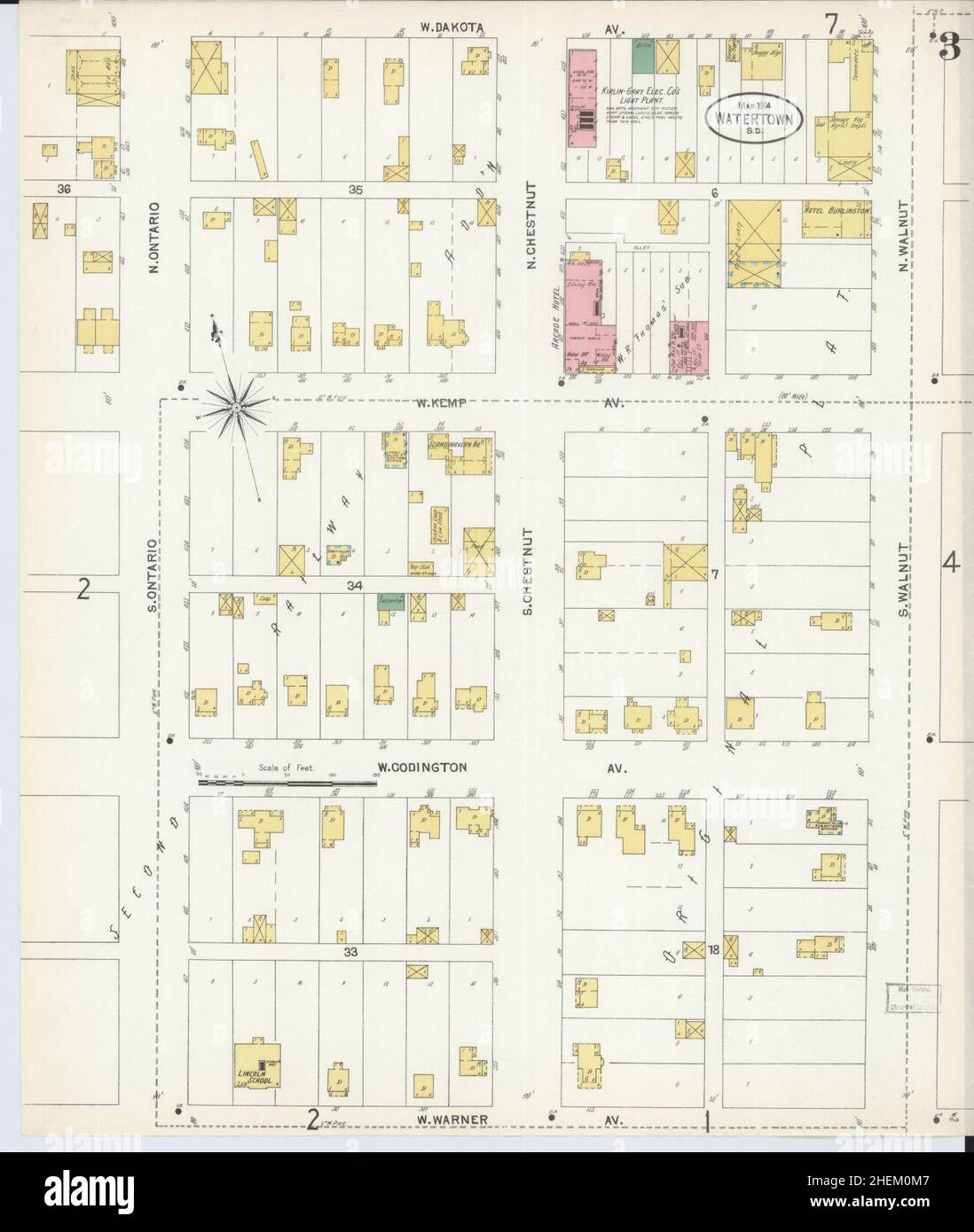 Codington county map hi-res stock photography and images - Alamy