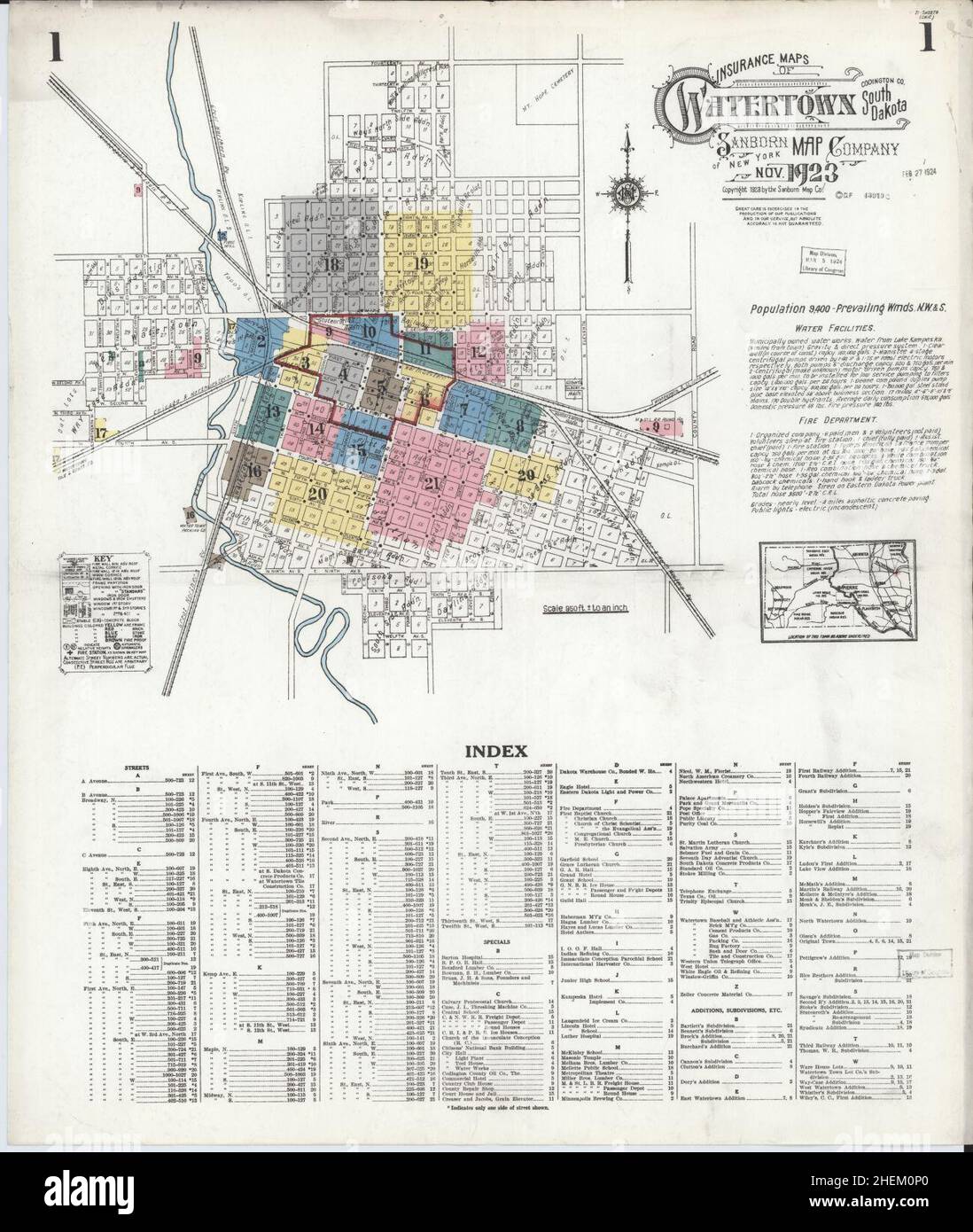 Codington county map hi-res stock photography and images - Alamy