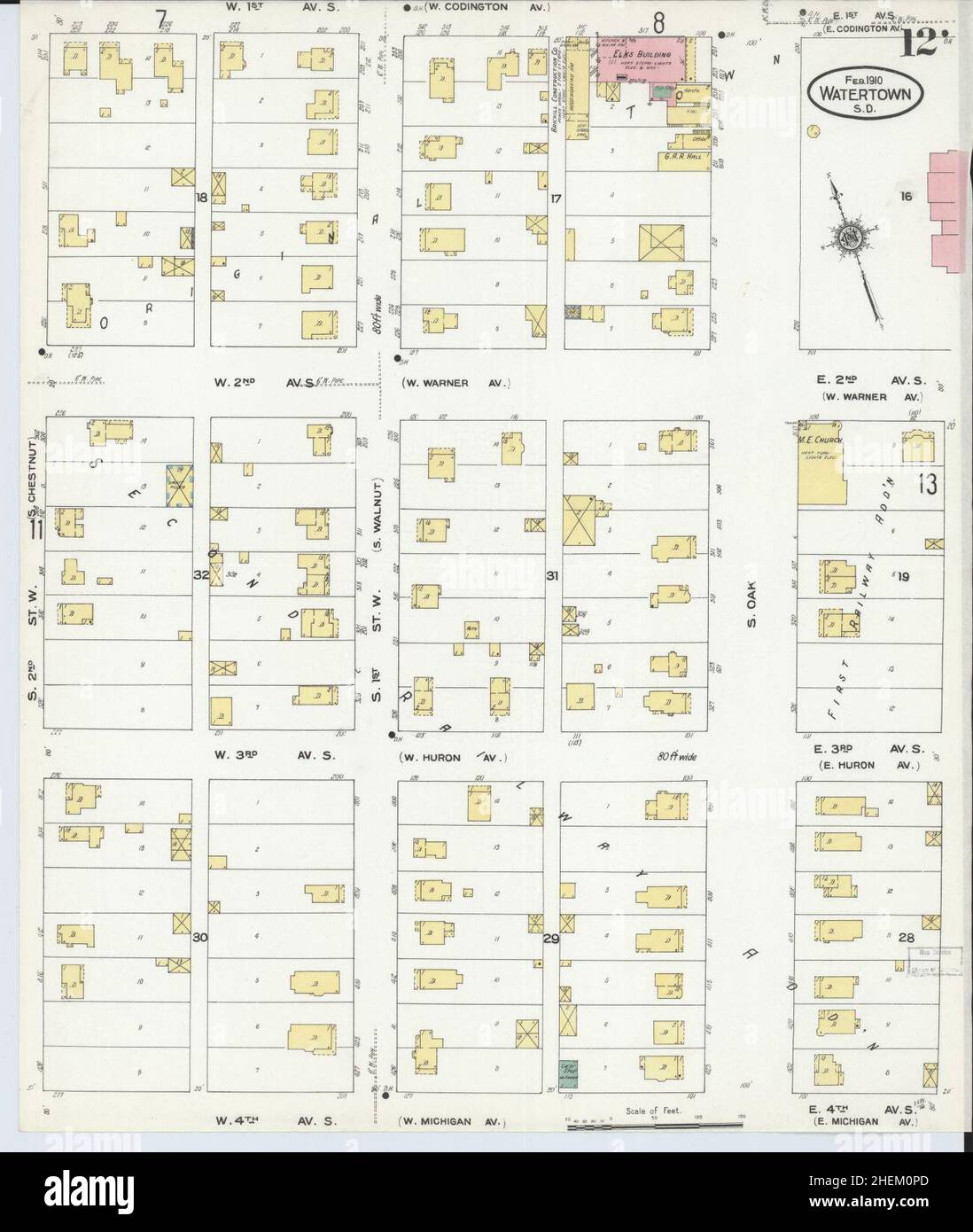 Codington county map hi-res stock photography and images - Alamy