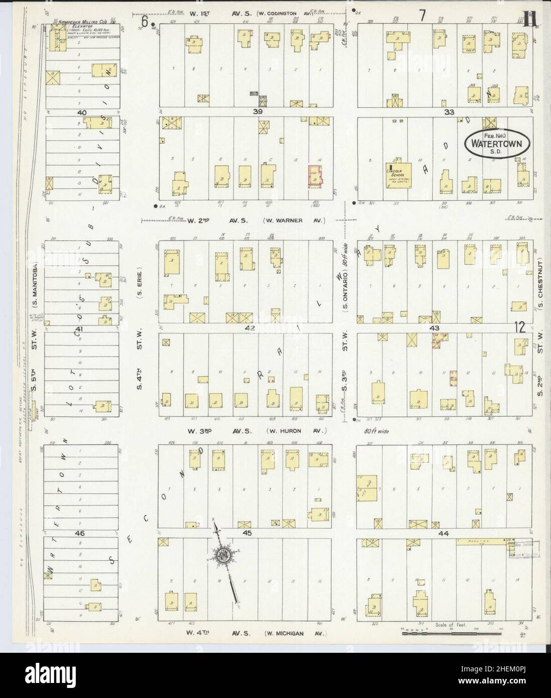 Codington county map hi-res stock photography and images - Alamy