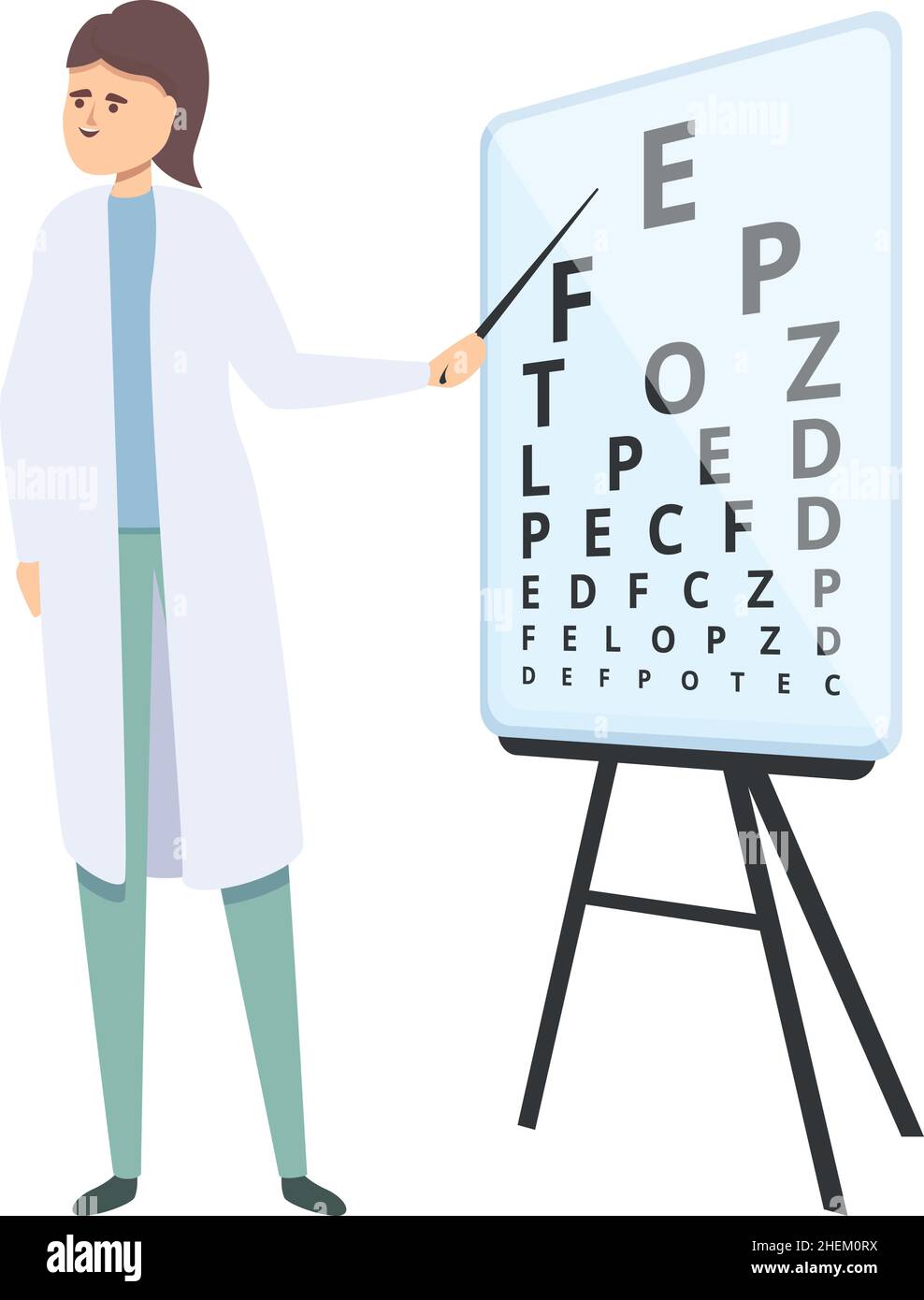 Optometrist icon cartoon vector. Eye ophthalmology. Optical sight Stock ...