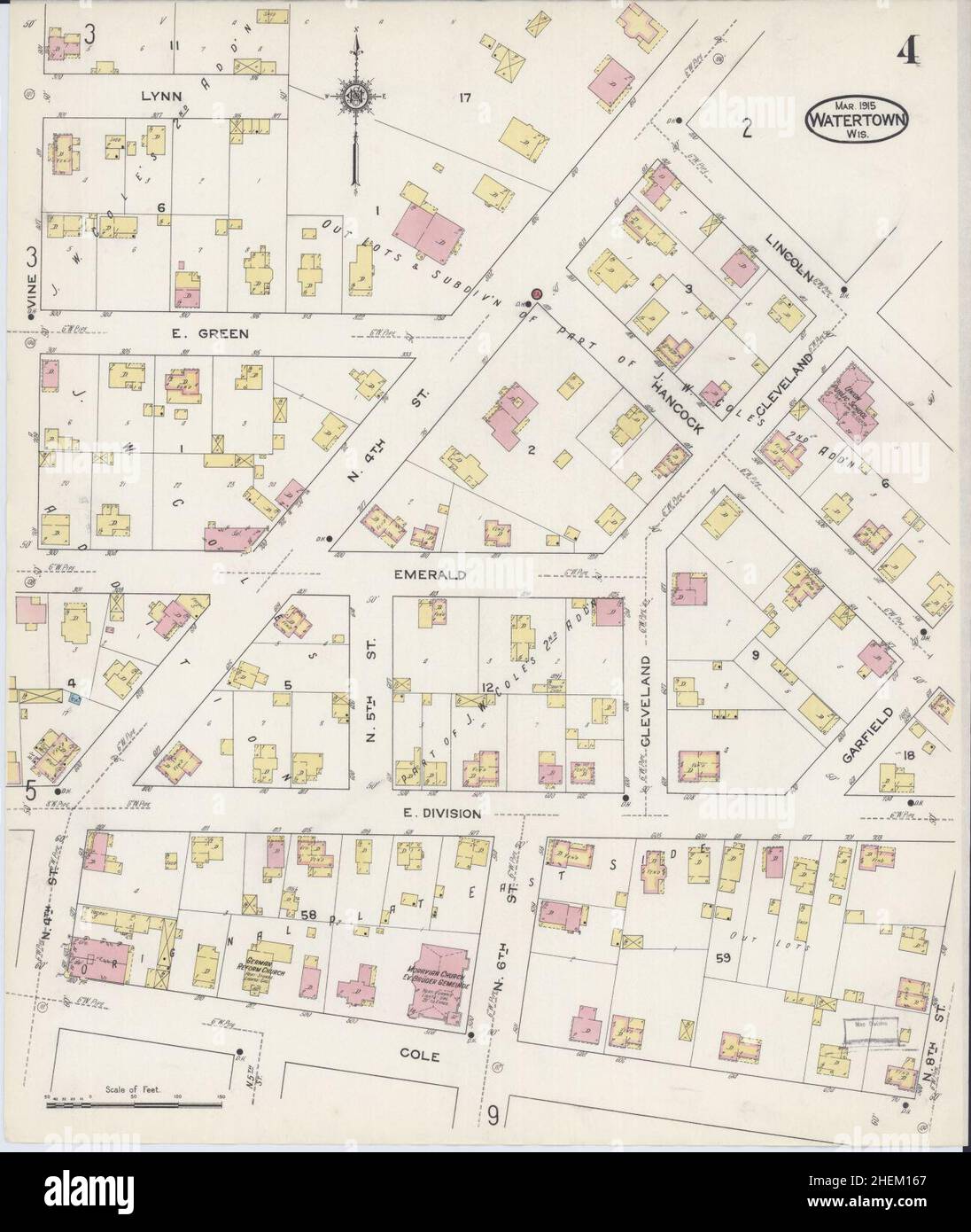 Map of watertown wisconsin hi-res stock photography and images - Alamy