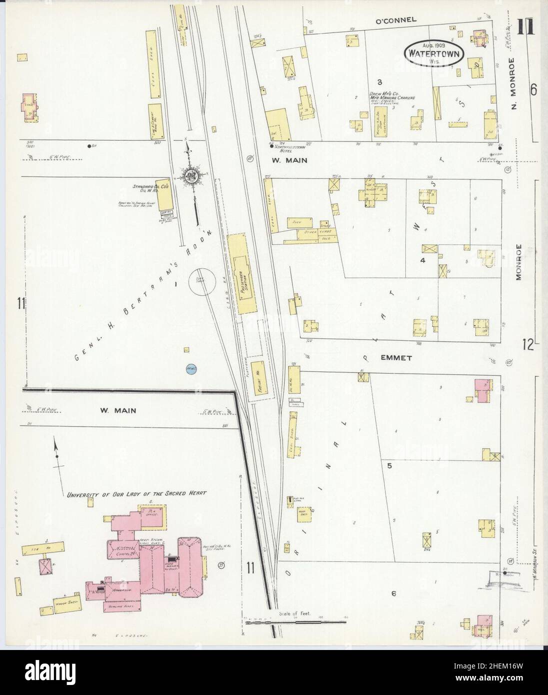 Map of watertown wisconsin hi-res stock photography and images - Alamy