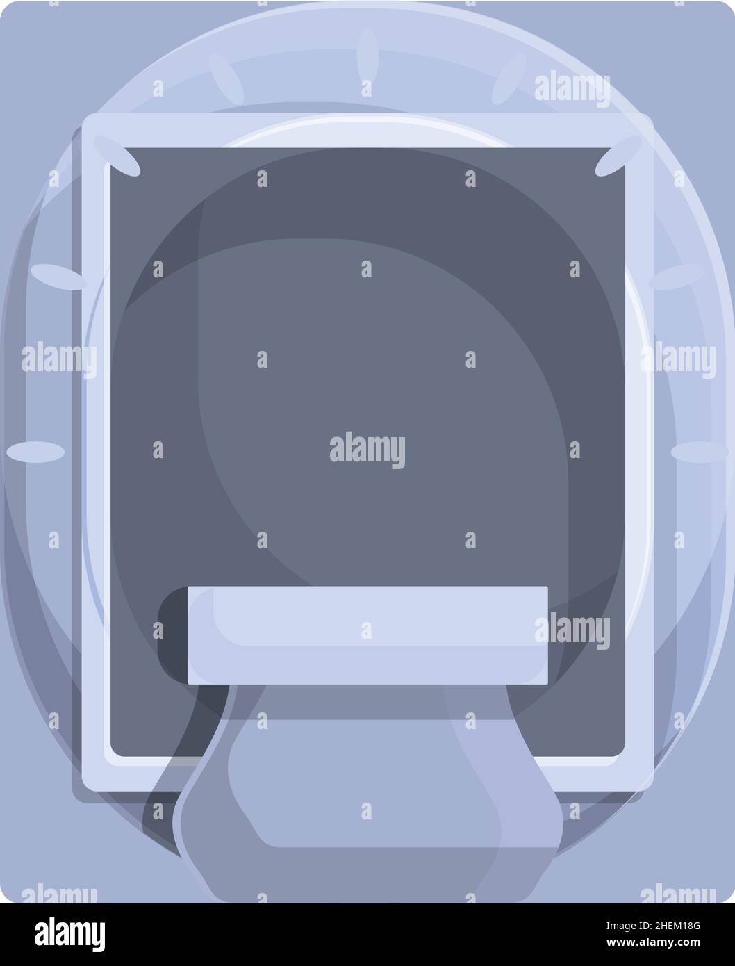 Mri scanner icon cartoon vector. Scan machine. Medical radiology Stock ...