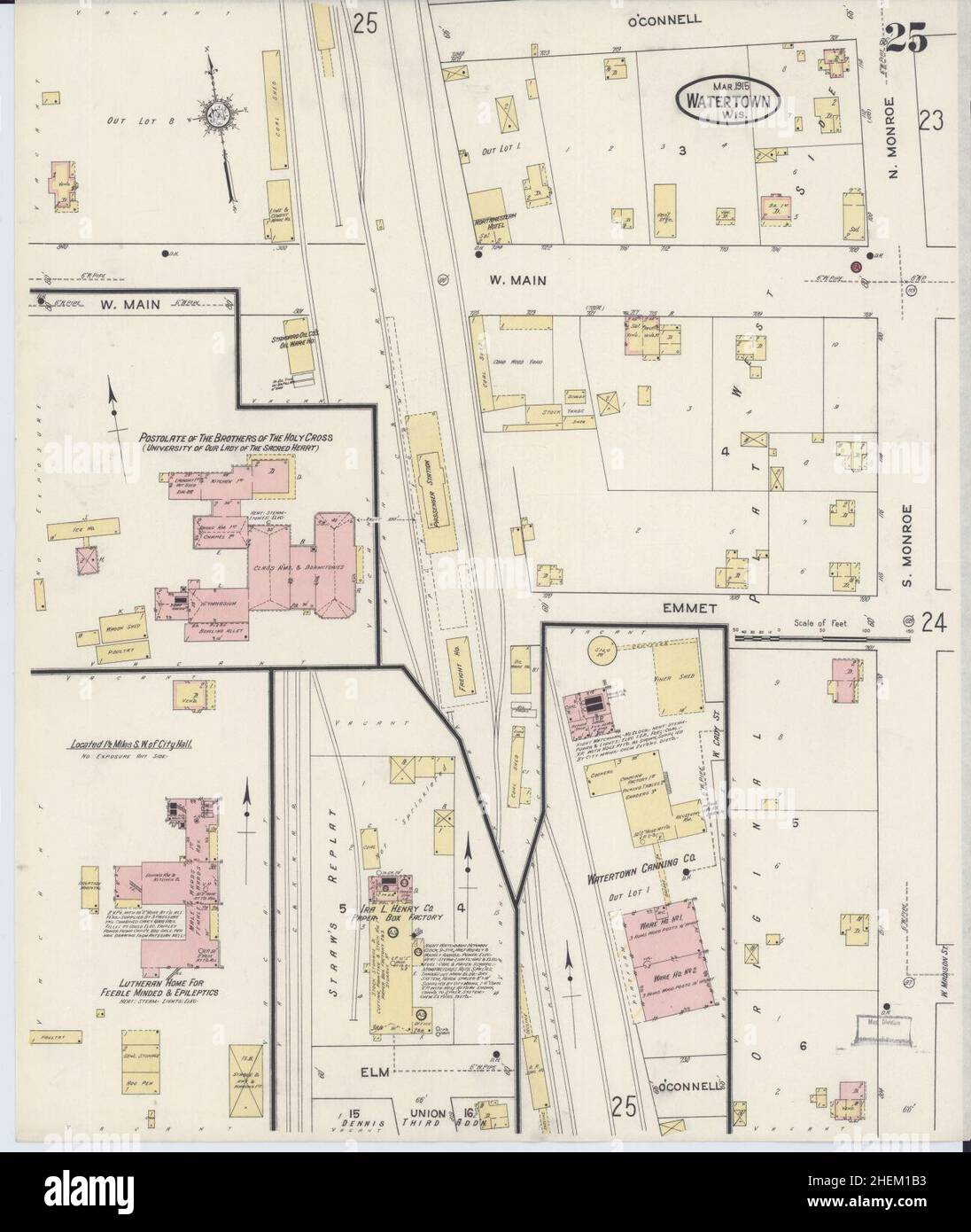 Map of watertown wisconsin hi-res stock photography and images - Alamy