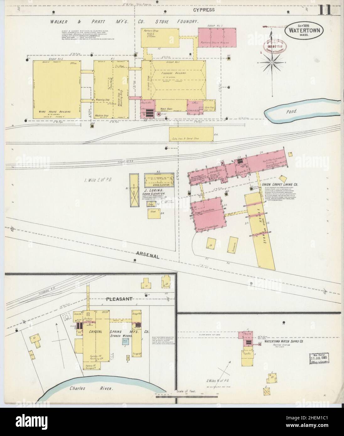 Map of watertown hi-res stock photography and images - Alamy