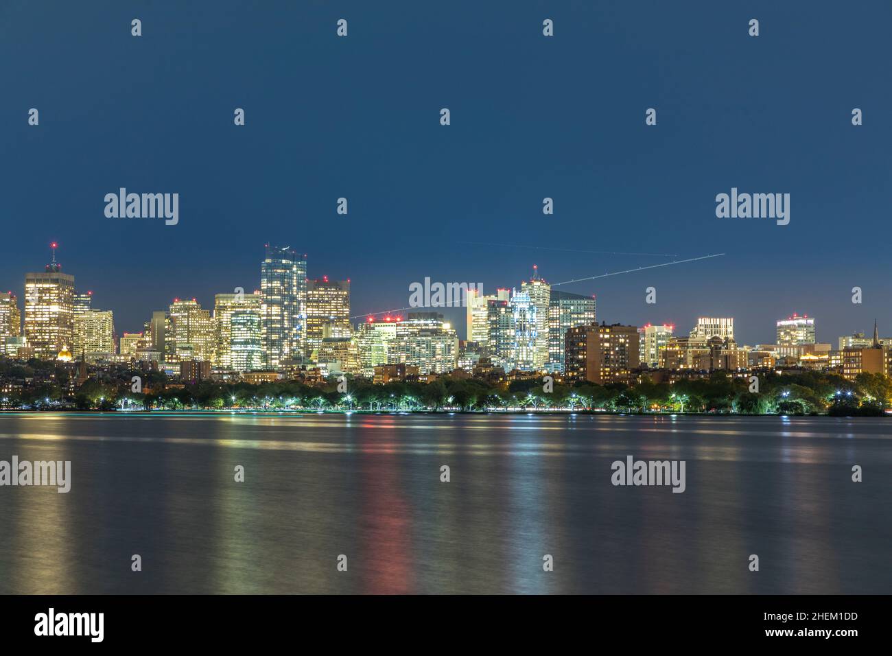 Panorama view boston skyline hi-res stock photography and images - Alamy