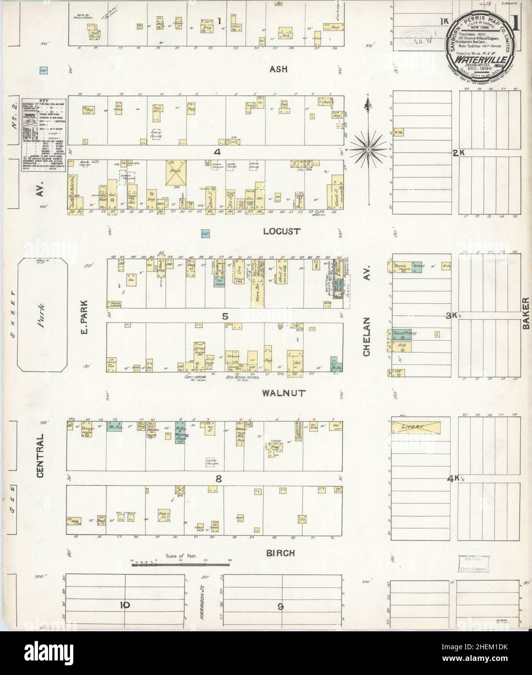 Map of waterville washington hi-res stock photography and images - Alamy
