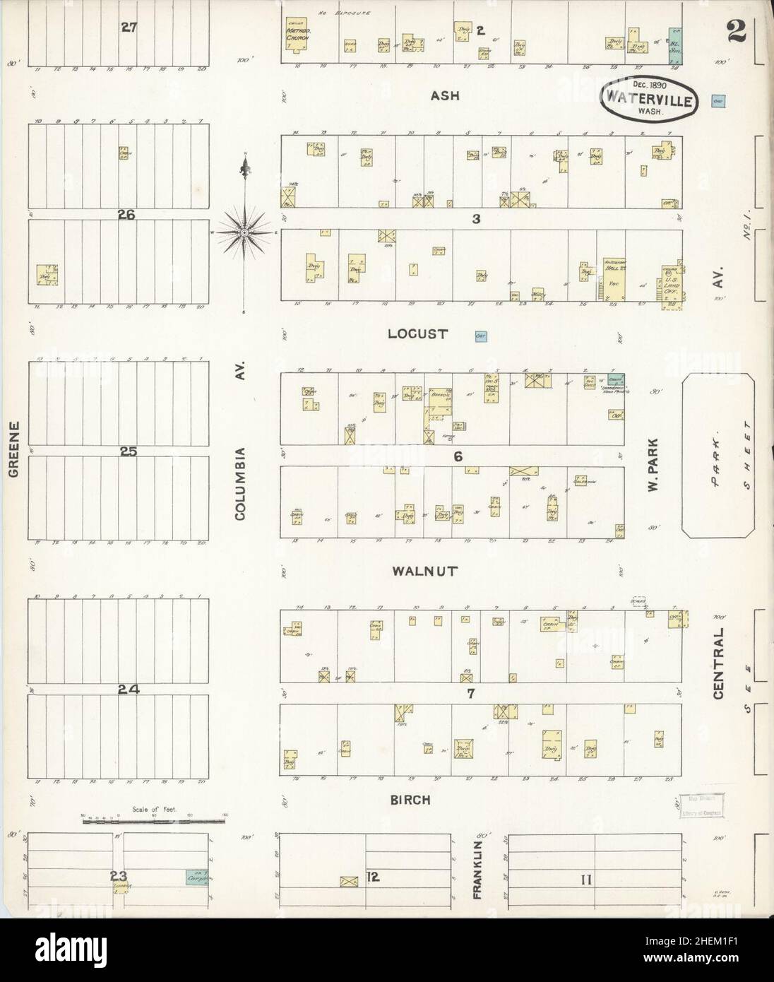 Map of waterville washington hi-res stock photography and images - Alamy