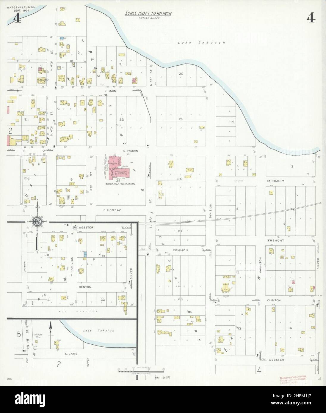 Sanborn Fire Insurance Map from Waterville, Le Sueur County, Minnesota ...