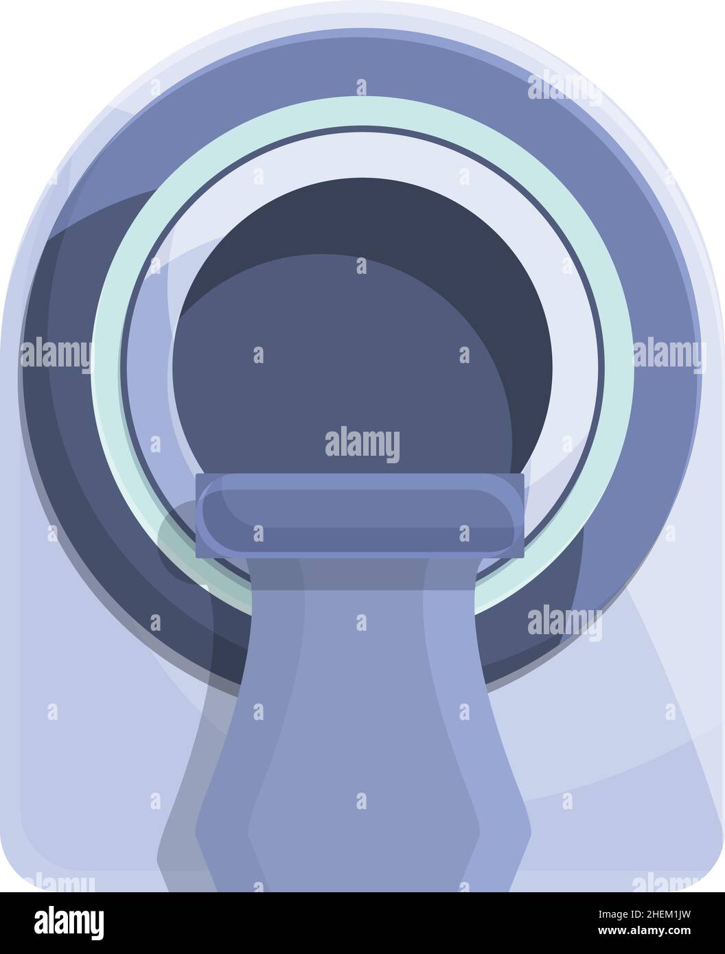 Medical mri icon cartoon vector. Magnetic resonance. Scan machine Stock ...
