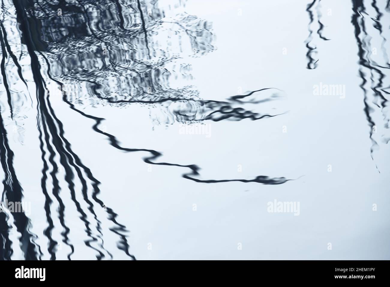 Abstract natural background photo with reflections pattern over water ...