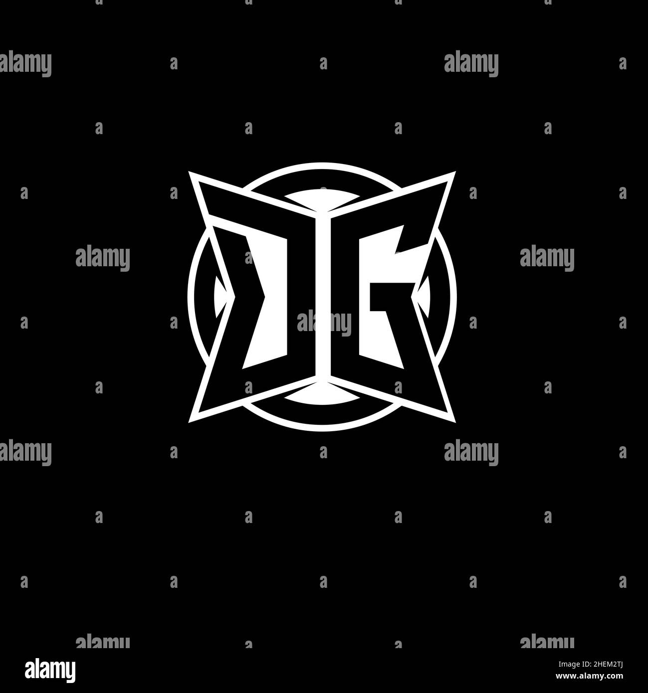 Letter dg vector vectors Stock Vector Images - Alamy