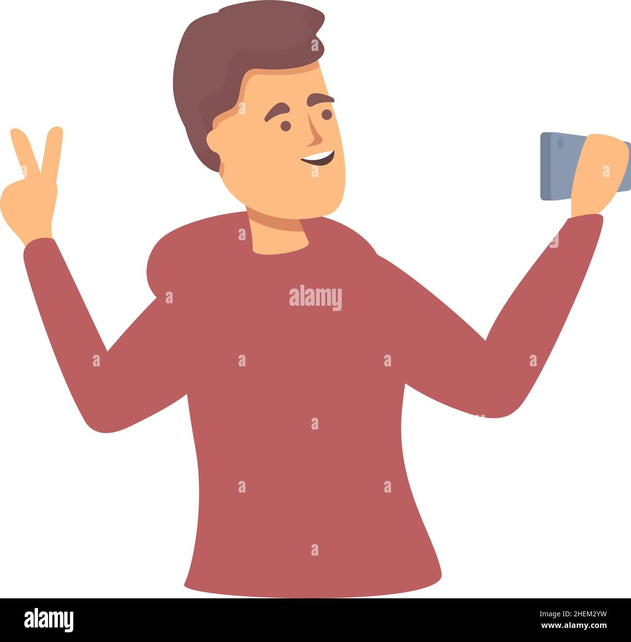 Vlogger streaming icon cartoon vector. Video live. Stream content Stock ...