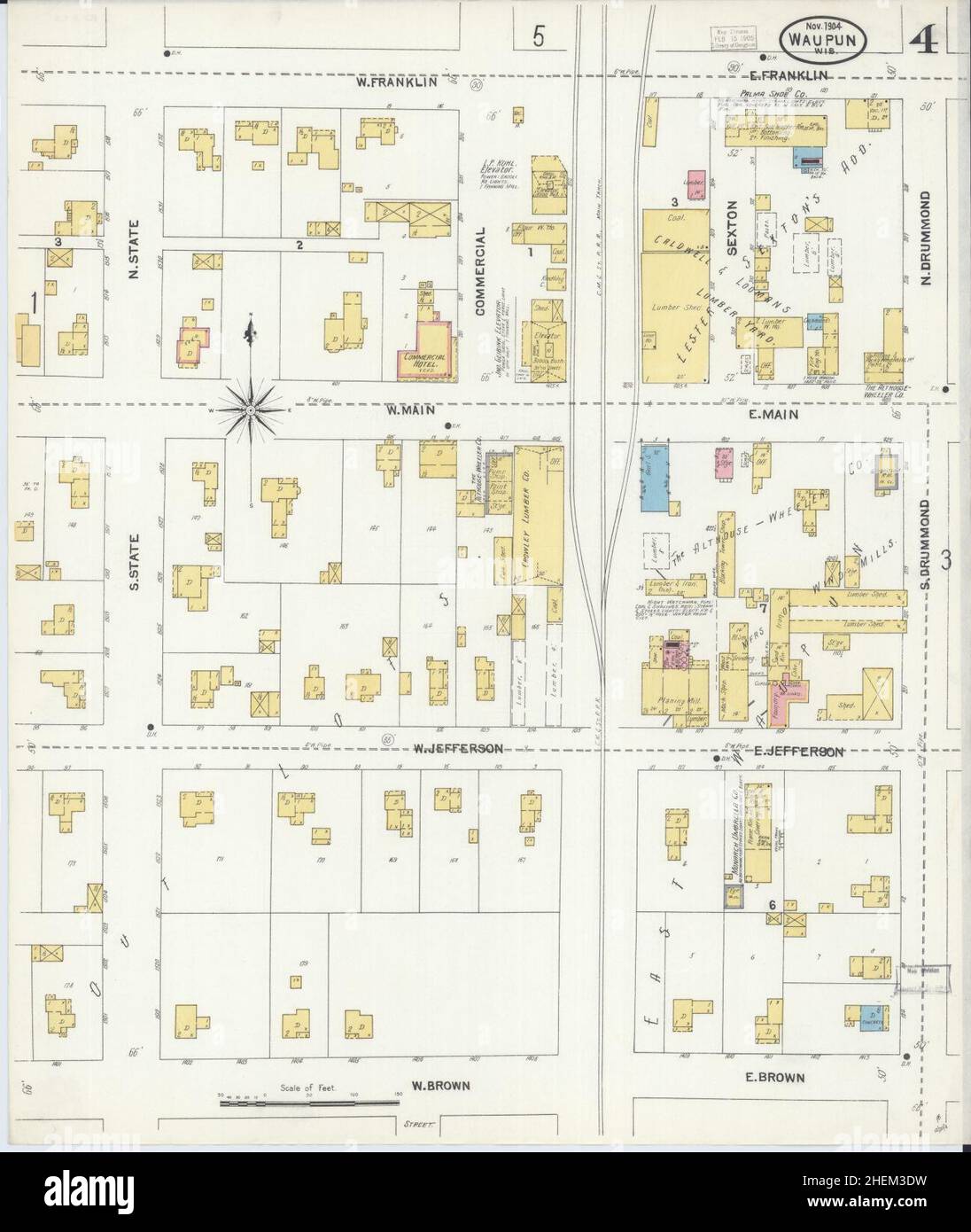 Waupun wisconsin map hi-res stock photography and images - Alamy