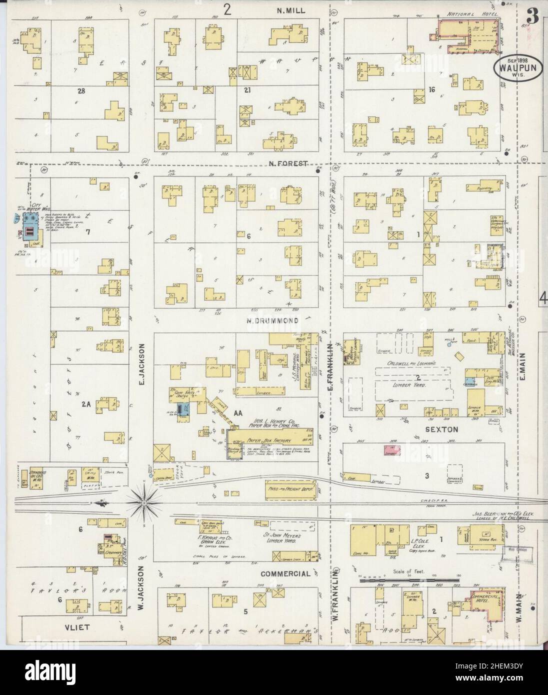 Map of waupun hi-res stock photography and images - Alamy