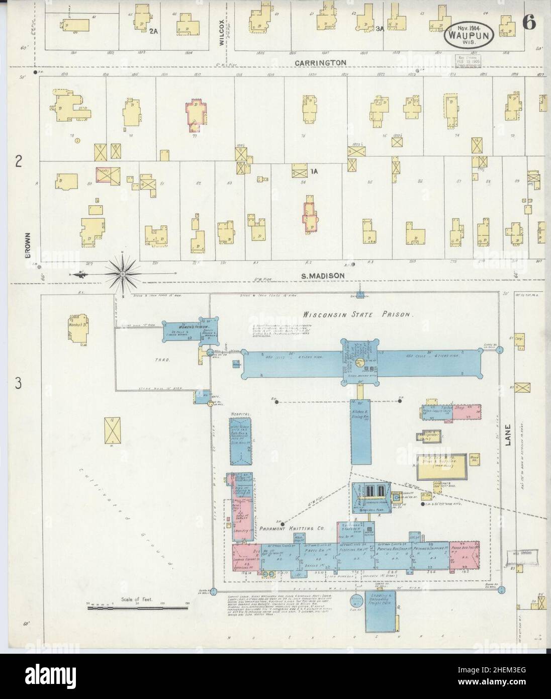 Map of waupun hi-res stock photography and images - Alamy