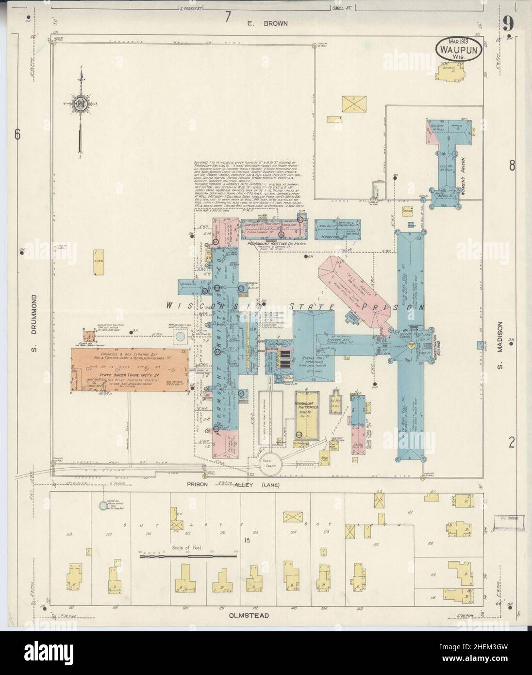 Map of waupun hi-res stock photography and images - Alamy