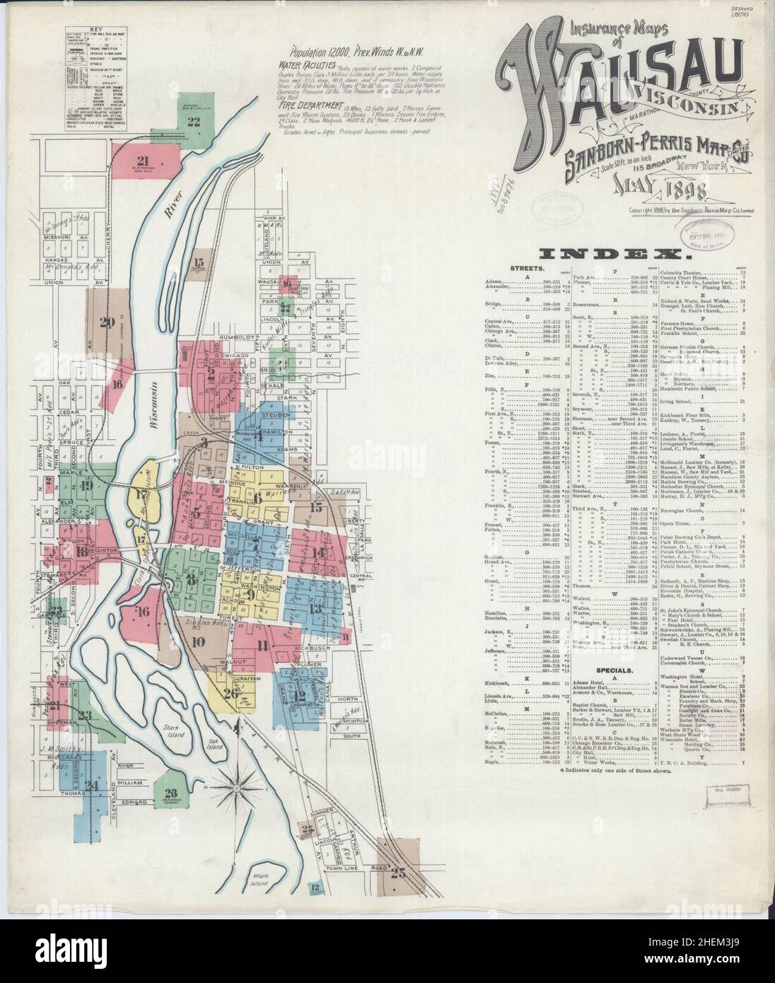 Map of wausau hi-res stock photography and images - Alamy