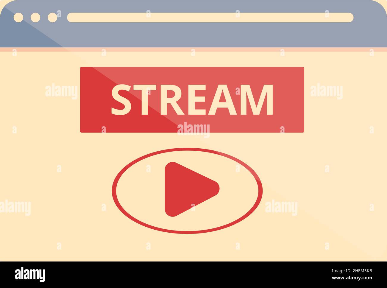 Video stream icon cartoon vector. Live content. Show product Stock ...