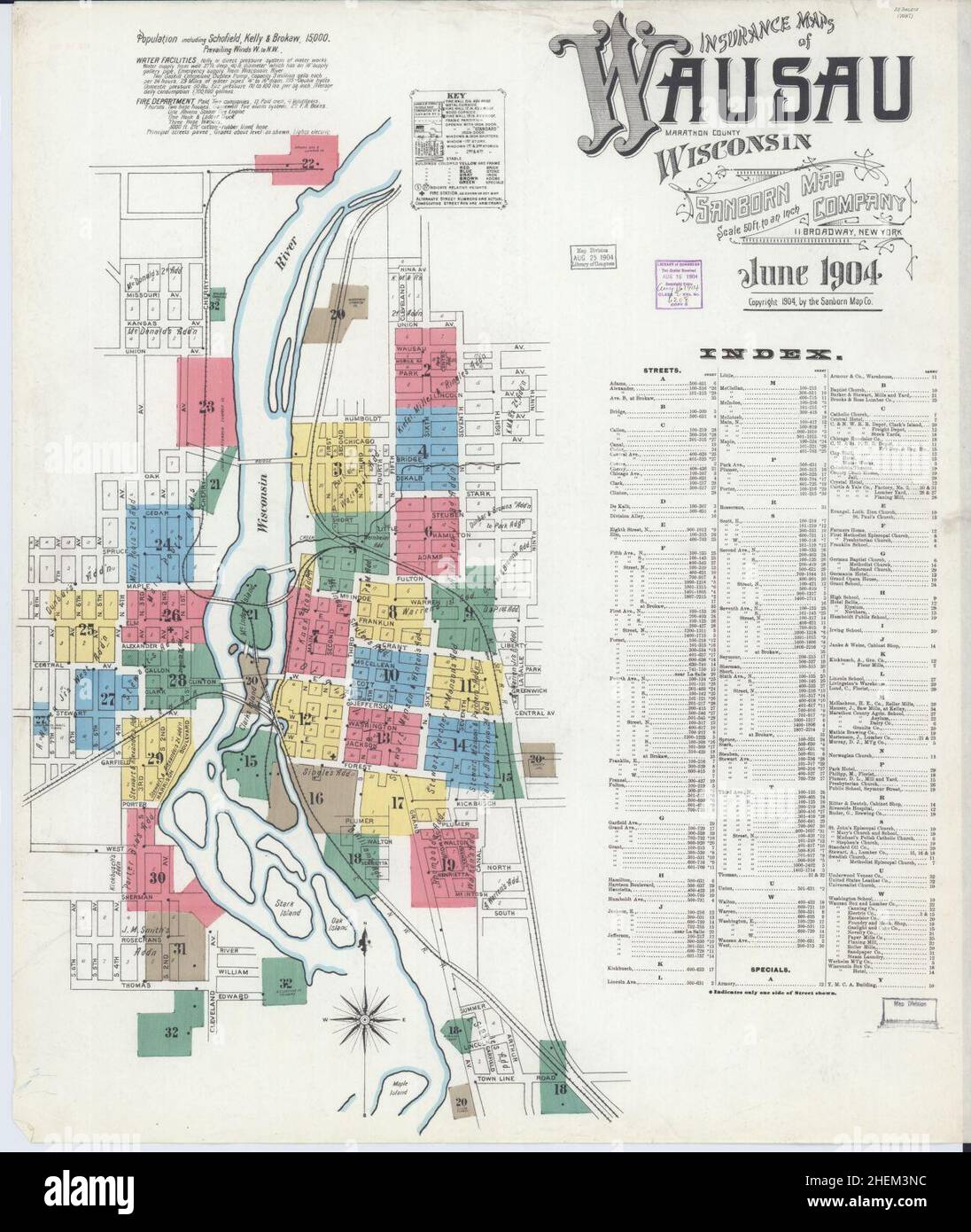 Map of wausau wisconsin hi-res stock photography and images - Alamy