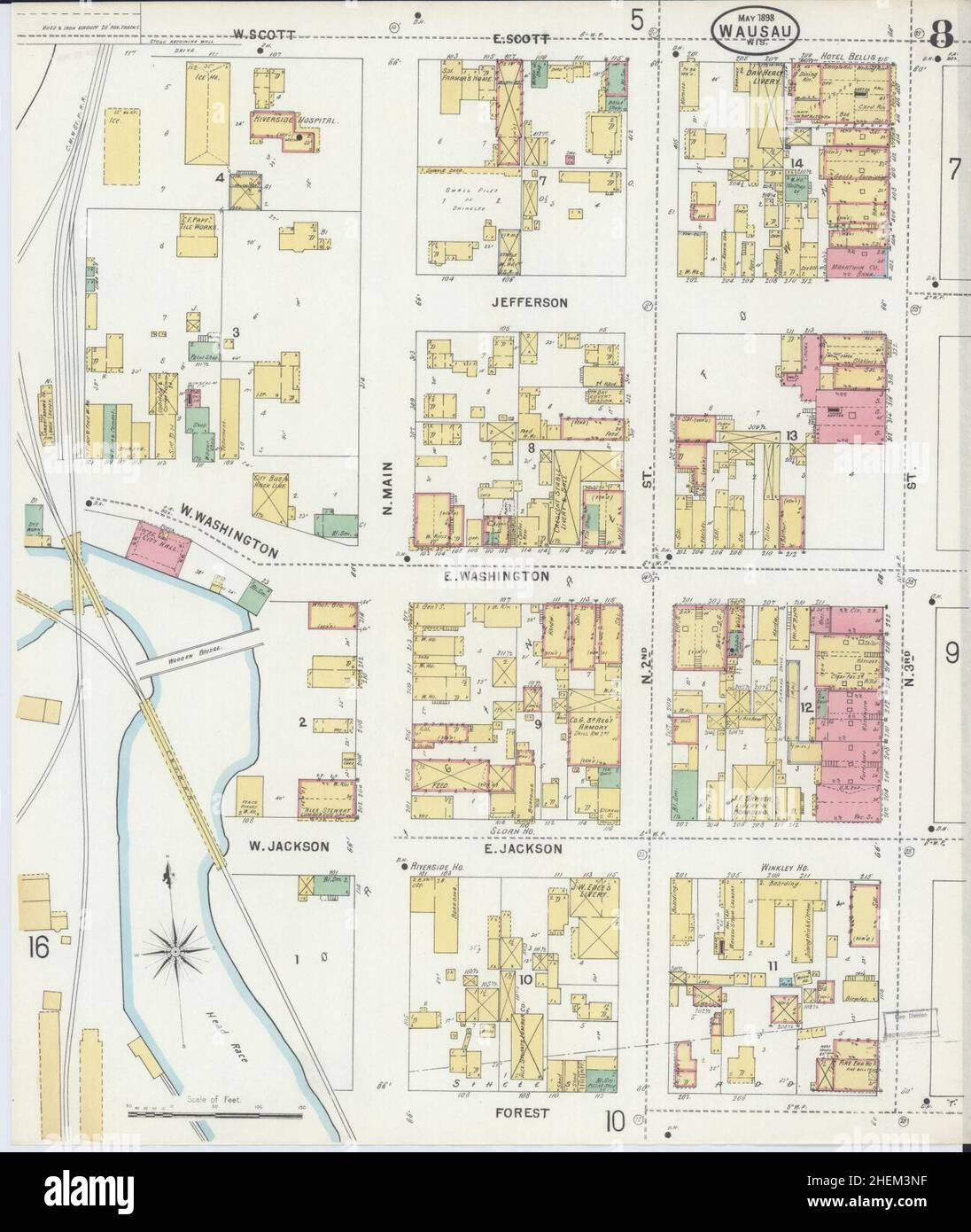 Map of marathon wisconsin hi-res stock photography and images - Alamy