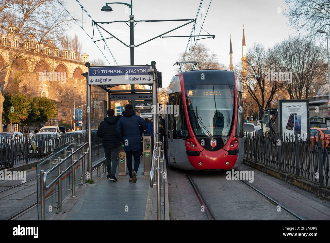 Tophane tram station hi-res stock photography and images - Alamy