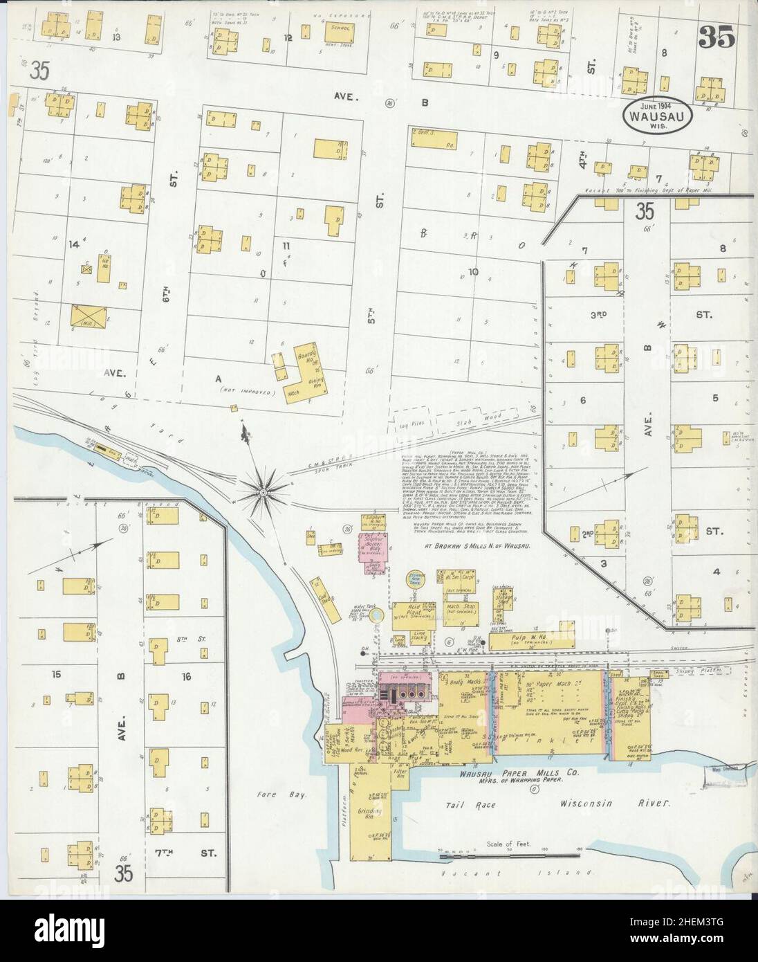 Map of wausau wisconsin hi-res stock photography and images - Alamy
