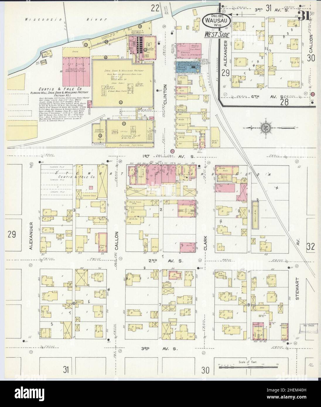 Map of wausau wisconsin hi-res stock photography and images - Alamy