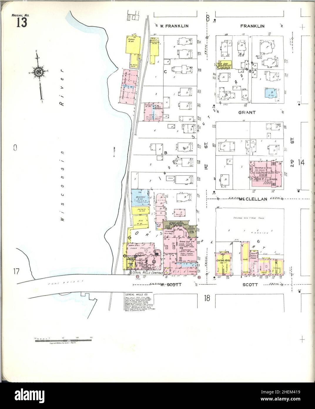 Map of marathon wisconsin hi-res stock photography and images - Alamy