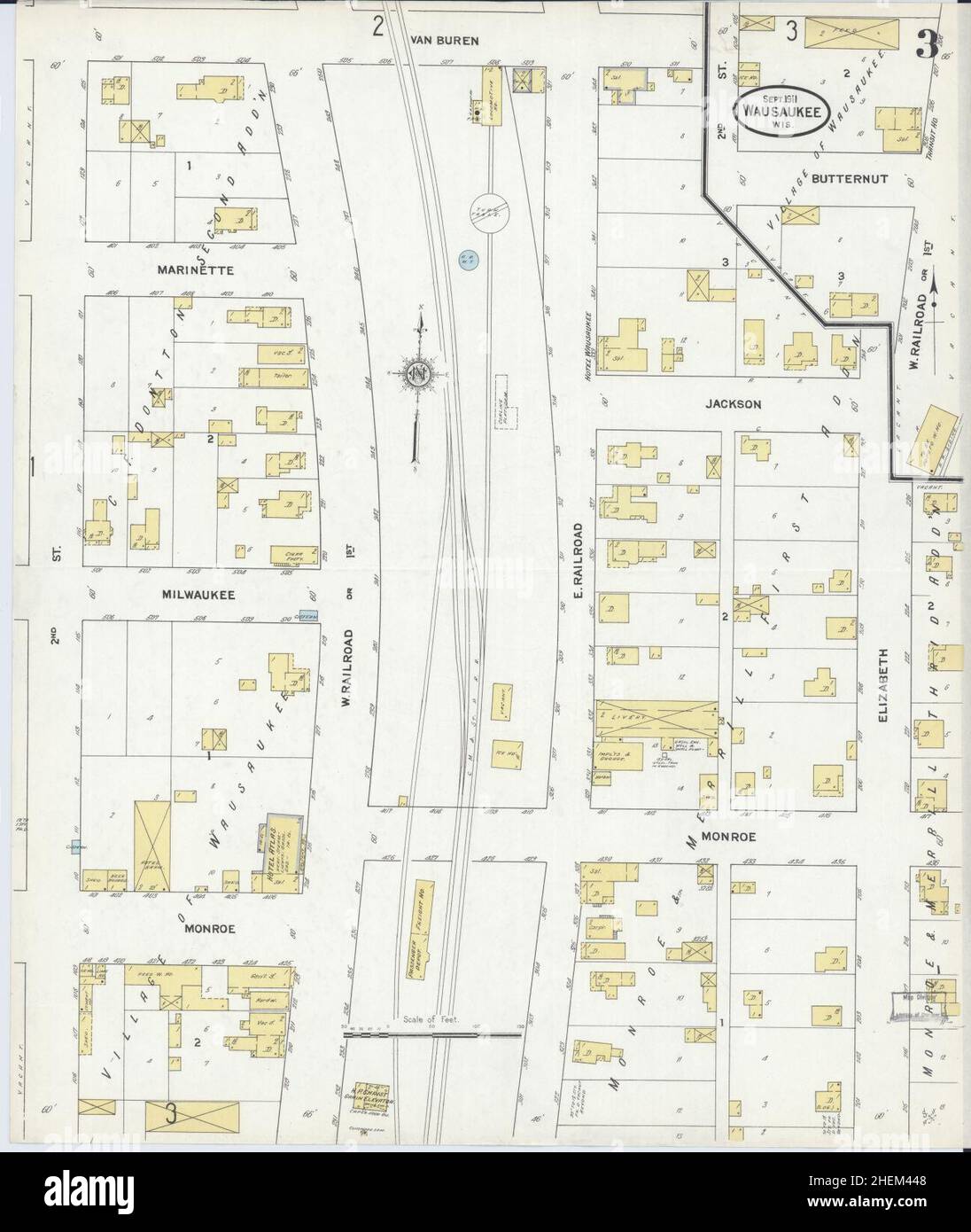 Map of wausaukee wisconsin hi-res stock photography and images - Alamy