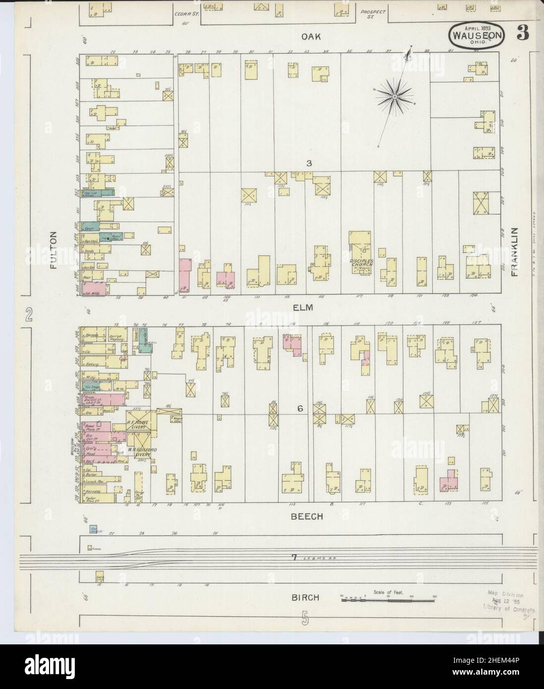 Sanborn Fire Insurance Map from Wauseon, Fulton County, Ohio Stock ... Sanborn Fire Insurance Map from Wauseon, Fulton County, Ohio Stock ...