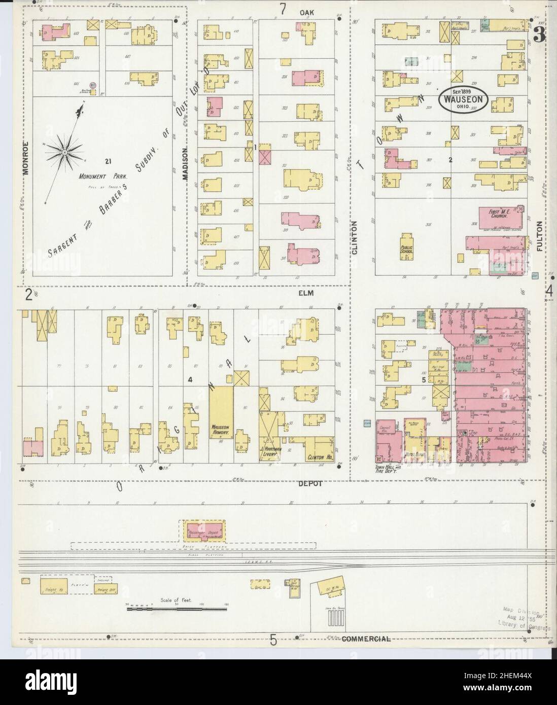 Sanborn Fire Insurance Map from Wauseon, Fulton County, Ohio Stock ... Sanborn Fire Insurance Map from Wauseon, Fulton County, Ohio Stock ...