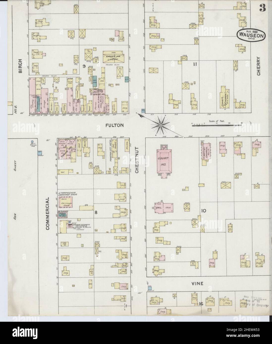 Map of wauseon ohio hi-res stock photography and images - Alamy