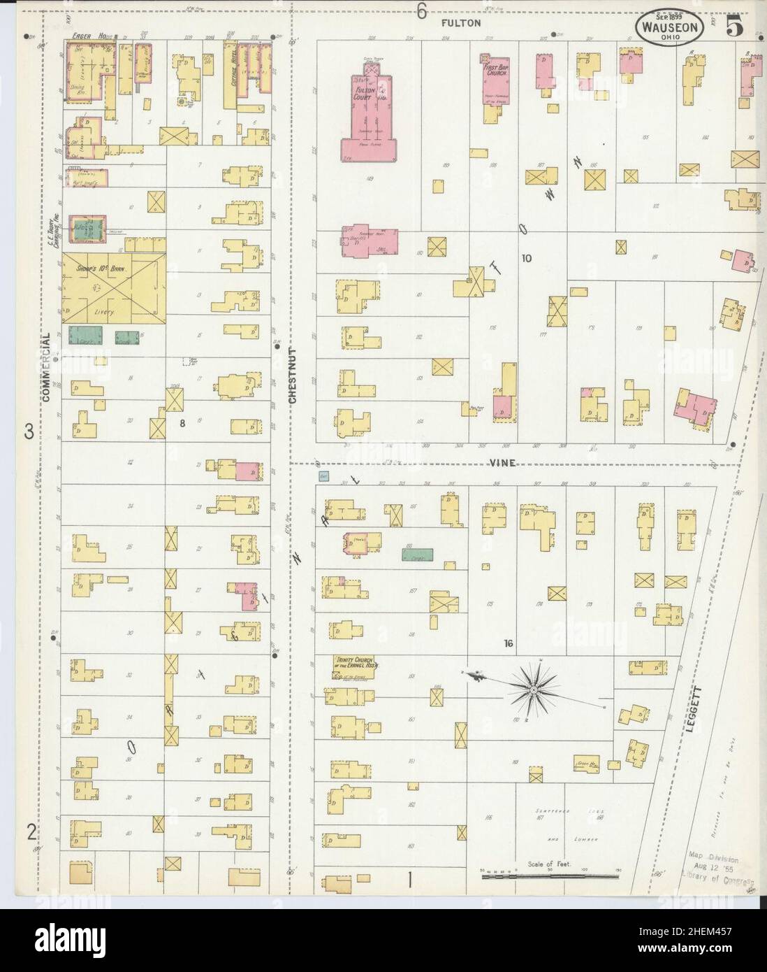 Map of wauseon ohio hi-res stock photography and images - Alamy