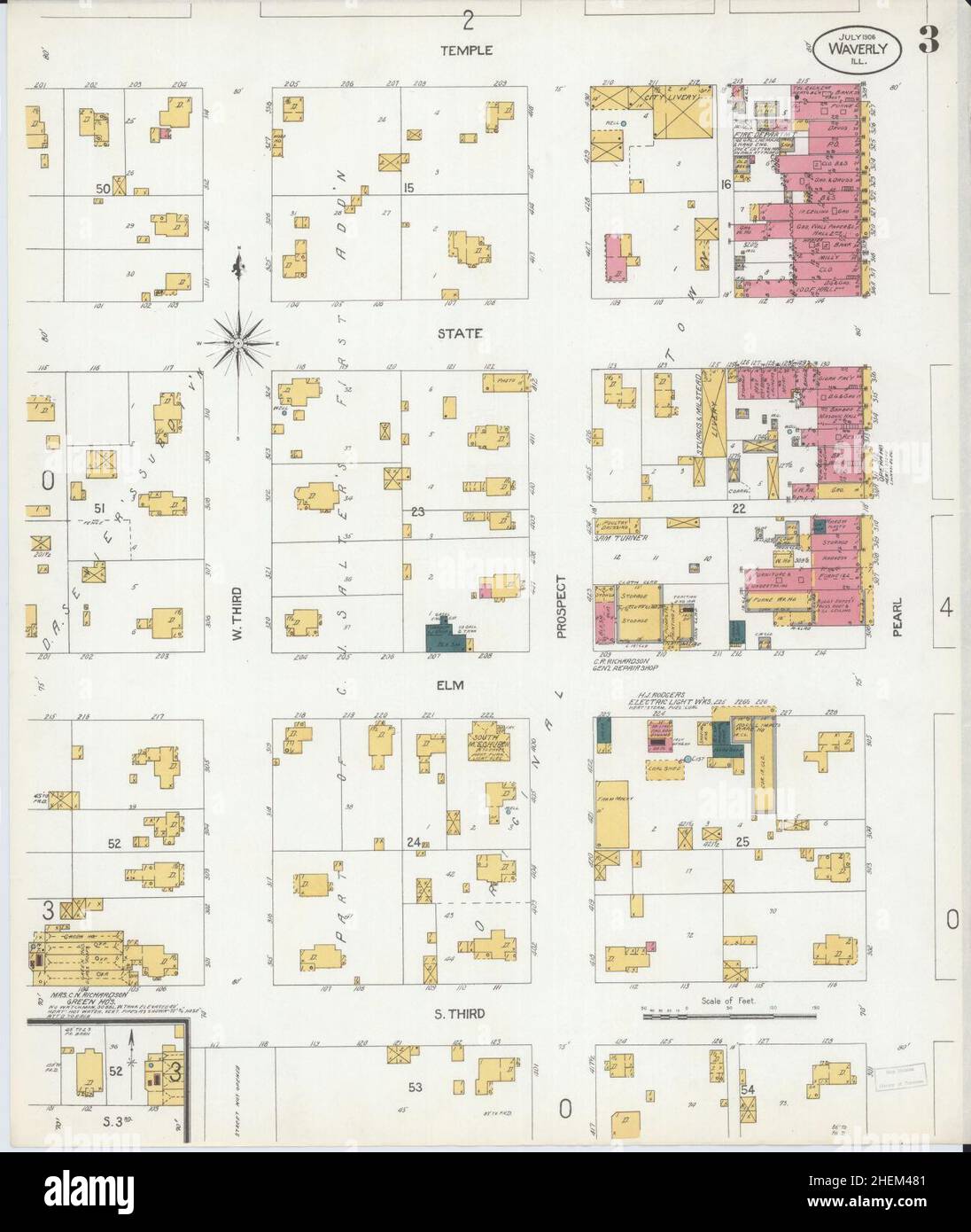 Map of waverly hi-res stock photography and images - Alamy
