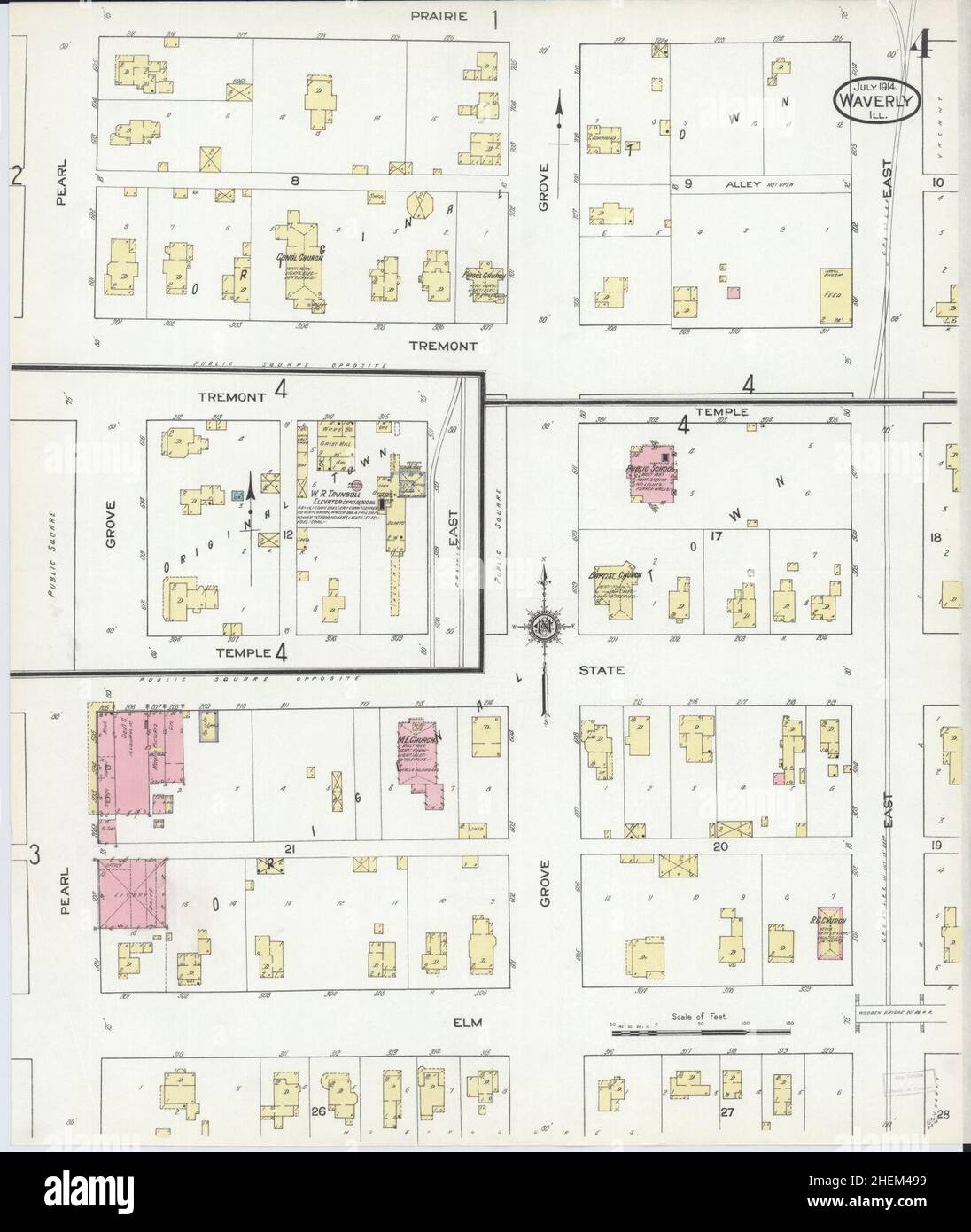 Map of waverly hi-res stock photography and images - Alamy