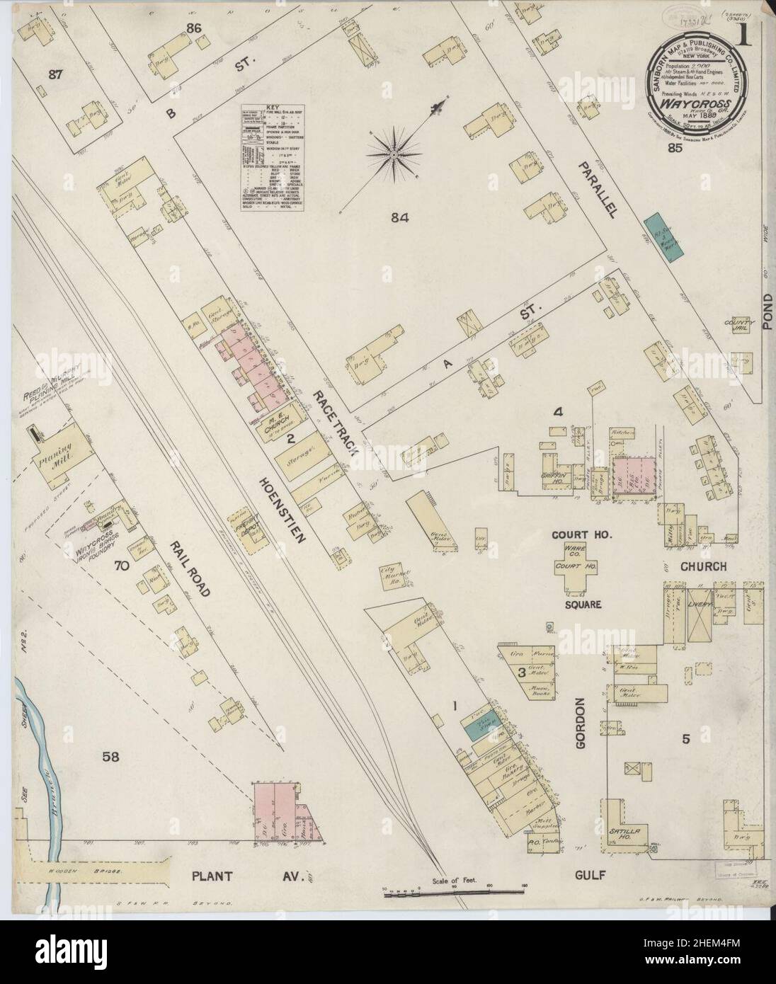 Waycross georgia map hi-res stock photography and images - Alamy