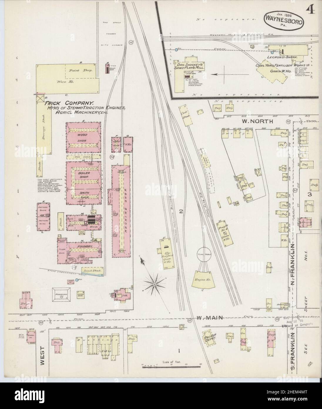 Waynesboro map hi-res stock photography and images - Alamy